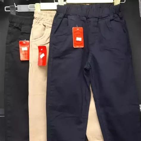 خرید و قیمت شلوار کتان پسرانه مدرسه ای سایز65 تا 100 رنگ مشکی سورمه ای