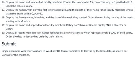 Solved Instructions Load The Following SQL Script Into SQL Chegg Com