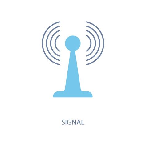 Signal Concept Line Icon Simple Element Illustrationsignal Concept Outline Symbol Design