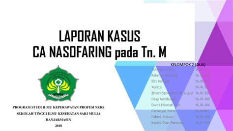 Ppt Laporan Kasus Ca Nasofaring Kel 2 Rvsi