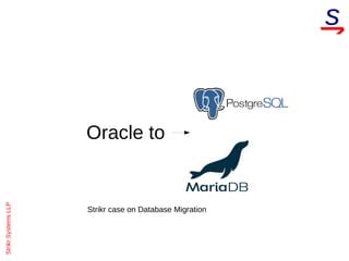 Oracle To PostgreSQL Migration PPT