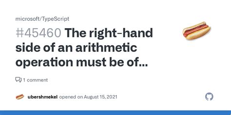The Right Hand Side Of An Arithmetic Operation Must Be Of Type Any