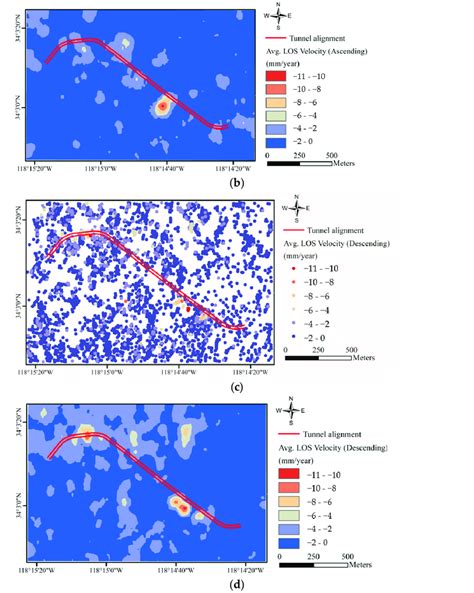 Average Los Settlement Map For Ascending And Descending Orbits Ab
