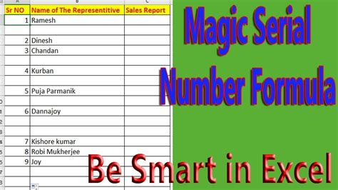 Auto Serial Number After Blank Cells In Ms Excel 2016 YouTube