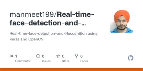 GitHub Manmeet Real Time Face Detection And Recognition Real Time Face Detection And