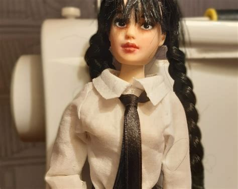 Custom Wednesday Addams Doll Etsy
