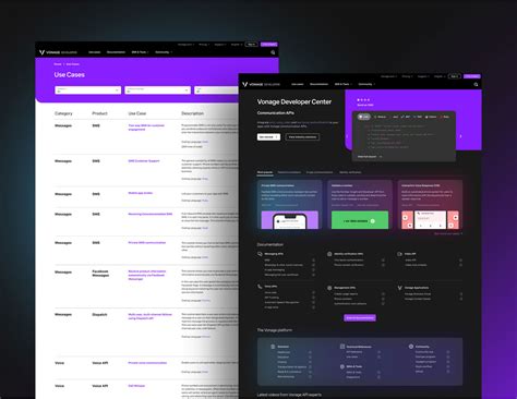 vonage developer portal design nyquist design