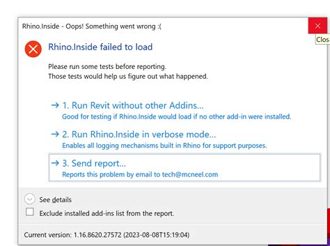 Rhino Inside Revit Not Working Revit Mcneel Forum