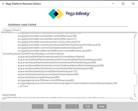 Error Installing Pega Personal Edition Support Center