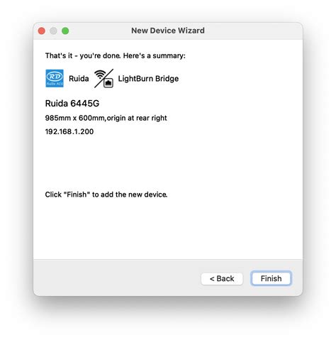 Lightburn Bridge Device Found But Not Added To Devices List Lightburn Bridge Lightburn