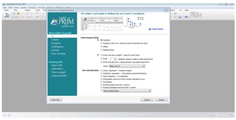 Interface And Components Of The Graphpad Prism Interface And Components Of The Graphpad Prism