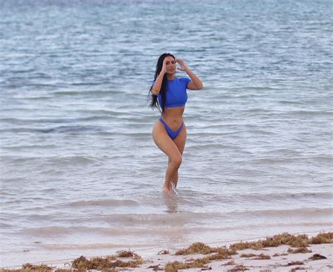 Kim Kardashian Photoshoot For Her Skims Swimwear Line 01 18 2022