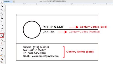 Tutorial Membuat Kartu Nama Di CorelDraw X7 TechSigntic