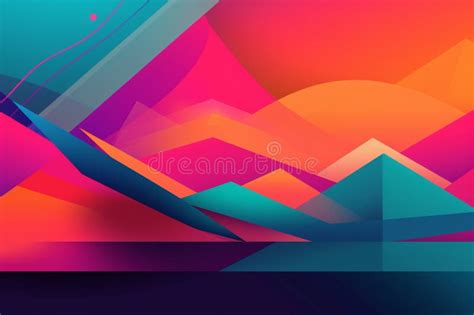 Vibrant Abstract Background An Abstract Background Illustration Featuring Vibrant Colors And