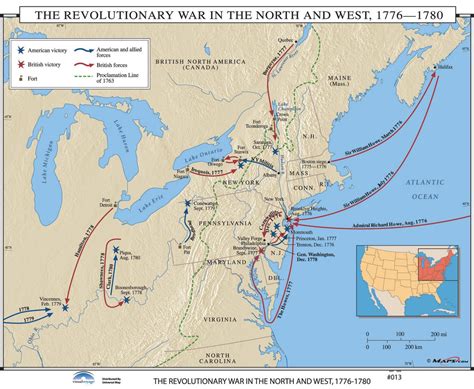 Revolutionary War Battle Map