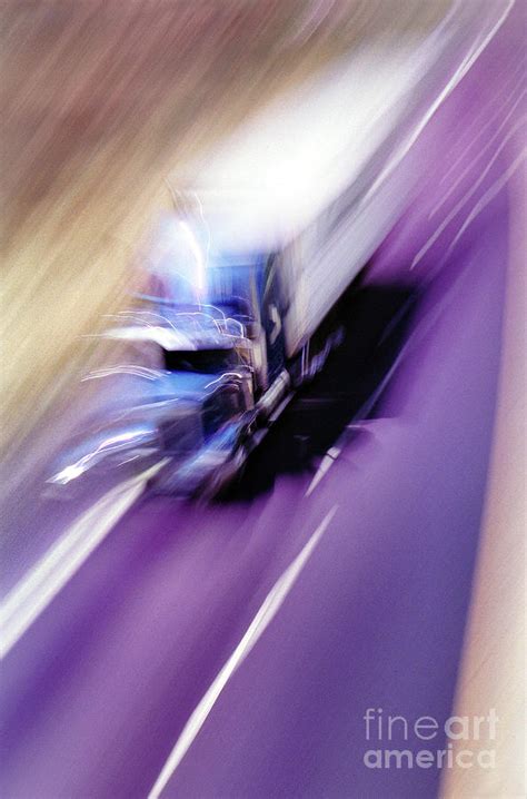 Semi Squigles Down Interstate Highway I 15 Semi Trailer Truck Photograph By Wernher Krutein