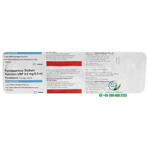 Arixtra 7 5mg Injection At ₹ 1300 Piece In Surat Id 26502890091