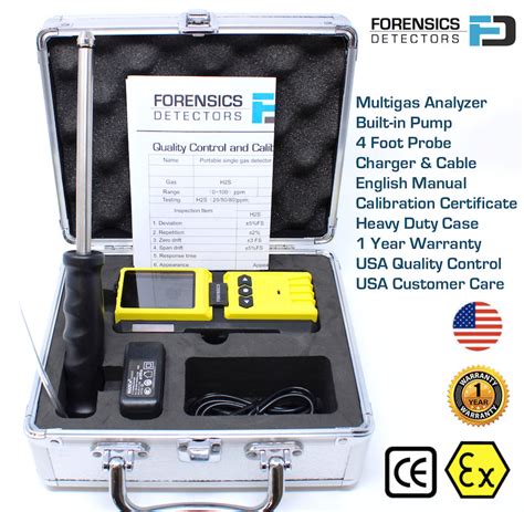 Carbon Monoxide Analyzer For Inspectors Usa Nist Calibration