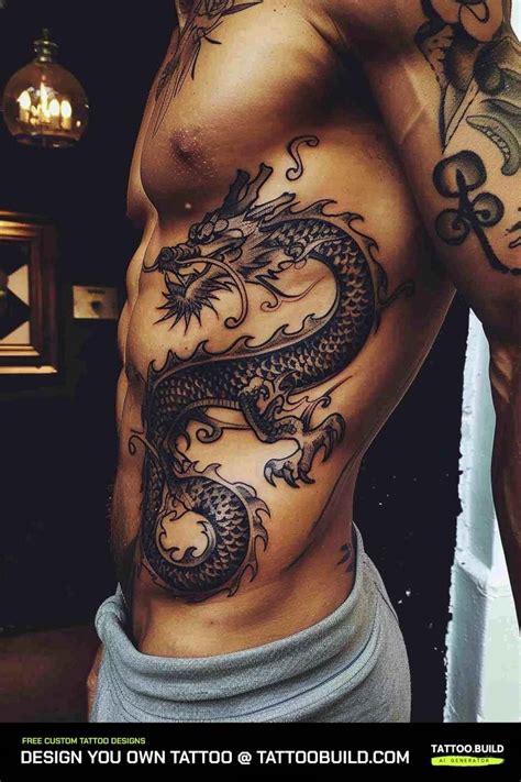 Epic Rib Tattoo Ideas For Men Tattoo Inspiration Dragan Tattoo