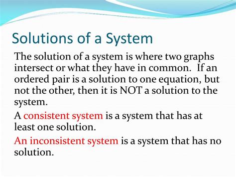 PPT Systems Of Linear Equations PowerPoint Presentation Free Download ID