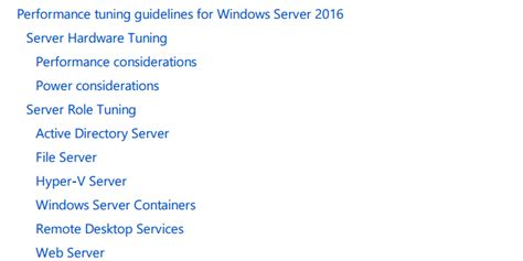 Microsoft แจก Windows Server 2016 Performance Tuning Guide ให้ศึกษากันได้แล้ว Techtalkthai