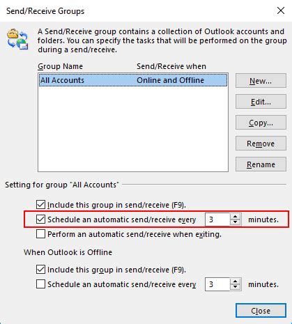 How To Change The Send Receive Frequency In Outlook
