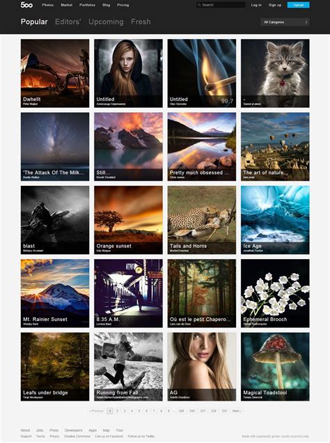 Pinterest Like Layout On Visual Design Visual Poster
