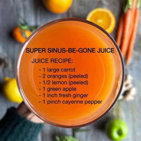 Sinus Clearing Orange Juice Smoothie Recipe