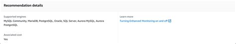 Amazon Rds 권장 사항 보기 Amazon Relational Database Service