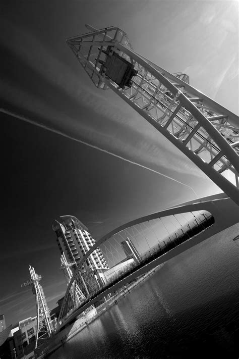 Salford Quays In Black And White