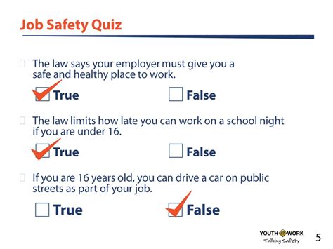Printable Workplace Safety Quiz With Answers