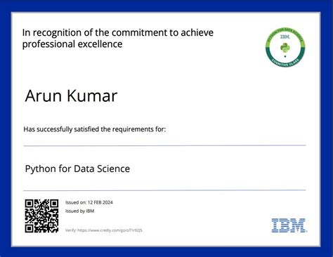 arun kumar on linkedin ibm skillsbuild datascience thankyou