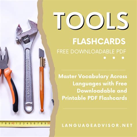 Tools Flashcards Language Advisor