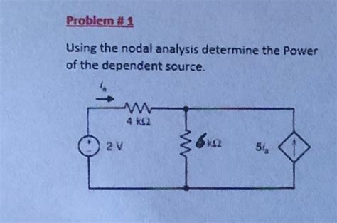 Solved Problem Using The Nodal Analysis Determine The Chegg