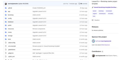 GitHub Earvinpiamonte Laravel Bootstrap Template Laravel X Bootstrap Starter Project