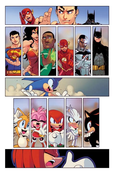 Dc X Sonic The Hedgehog Heres The First Art And Plot Details From