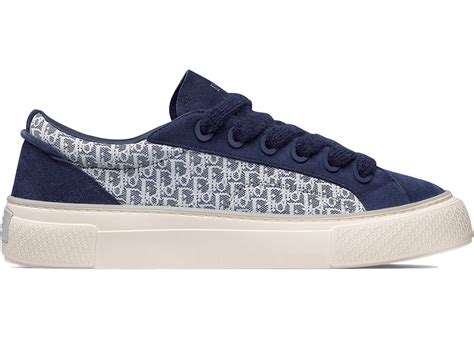 Dior B33 Sneaker Navy Blue Oblique Jacquard Mens 3sn303zwnh559 Us