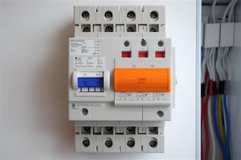 Premium Photo Voltage Relay With Indication Of Incoming Voltage And Residual Current Device