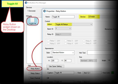 Control Relay With N Button Actions List Serial Port Tool
