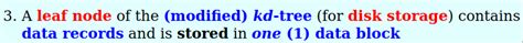 Example Of A Kd Tree Index For Disk