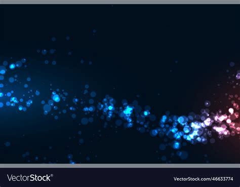 Glowing Abstract Digital Particles Technology Vector Image