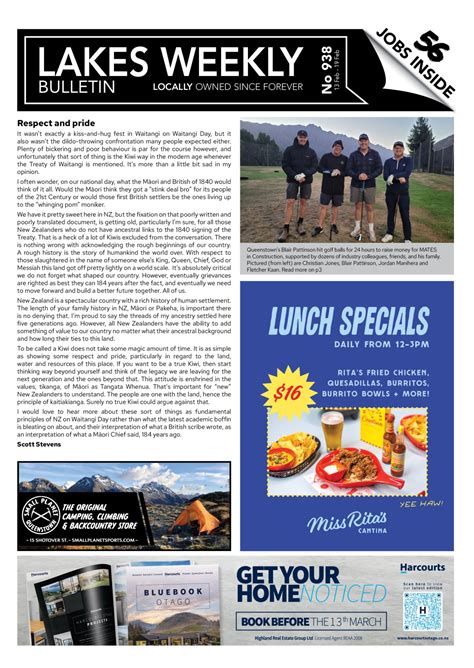 Issue 938 Lakes Weekly Bulletin