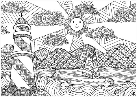 Disegni Da Colorare Per Adulti Del Giardino