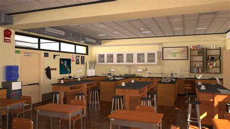 Classroom 3d Model By Zyed