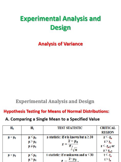 Analysis Of Variance Pdf Analysis Of Variance Errors And Residuals