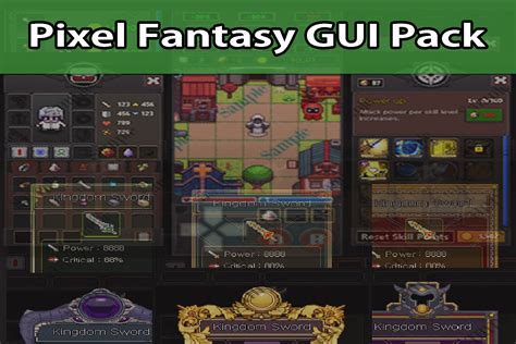 Pixel Fantasy Gui Pack 2d Gui Unity Asset Store
