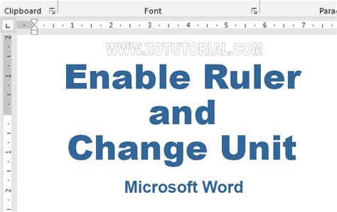 Ubah Ruler Ms Word Jadi Centimeter Atau Satuan Lain Zotutorial
