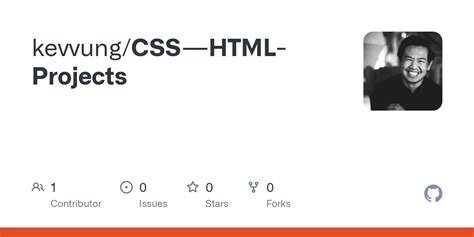 Github Kevvungcss Html Projects
