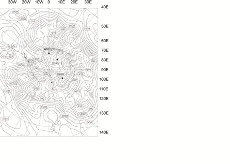Sea Level Pressure From Amps Domain 1 For 3 May 2007 00 Utc