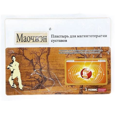 Купить китайский пластырь МаоЧжэн/МаоЧжен магнитный, смотреть отзывы